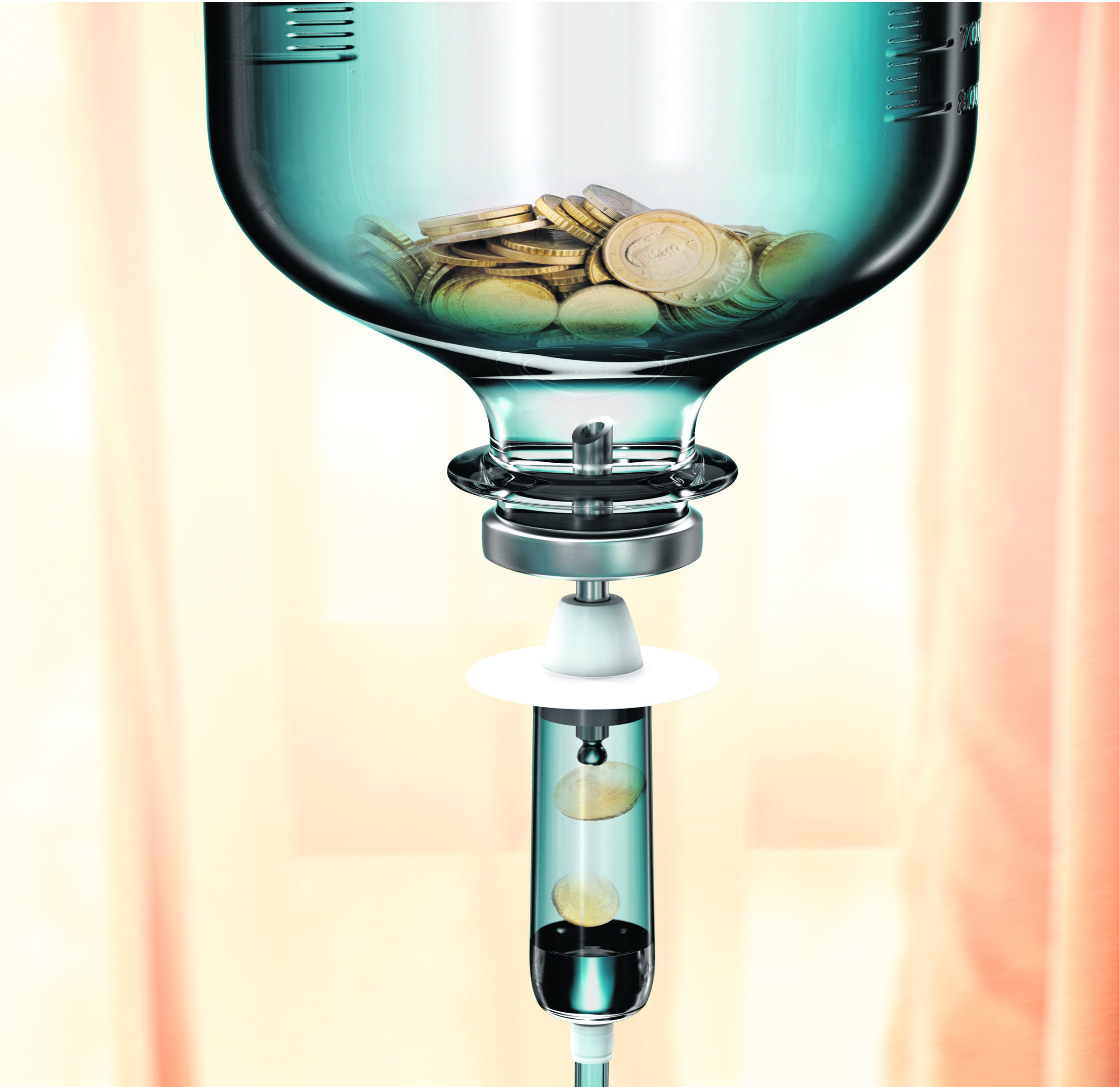 Het infuus gaat eruit; de stress keert terug