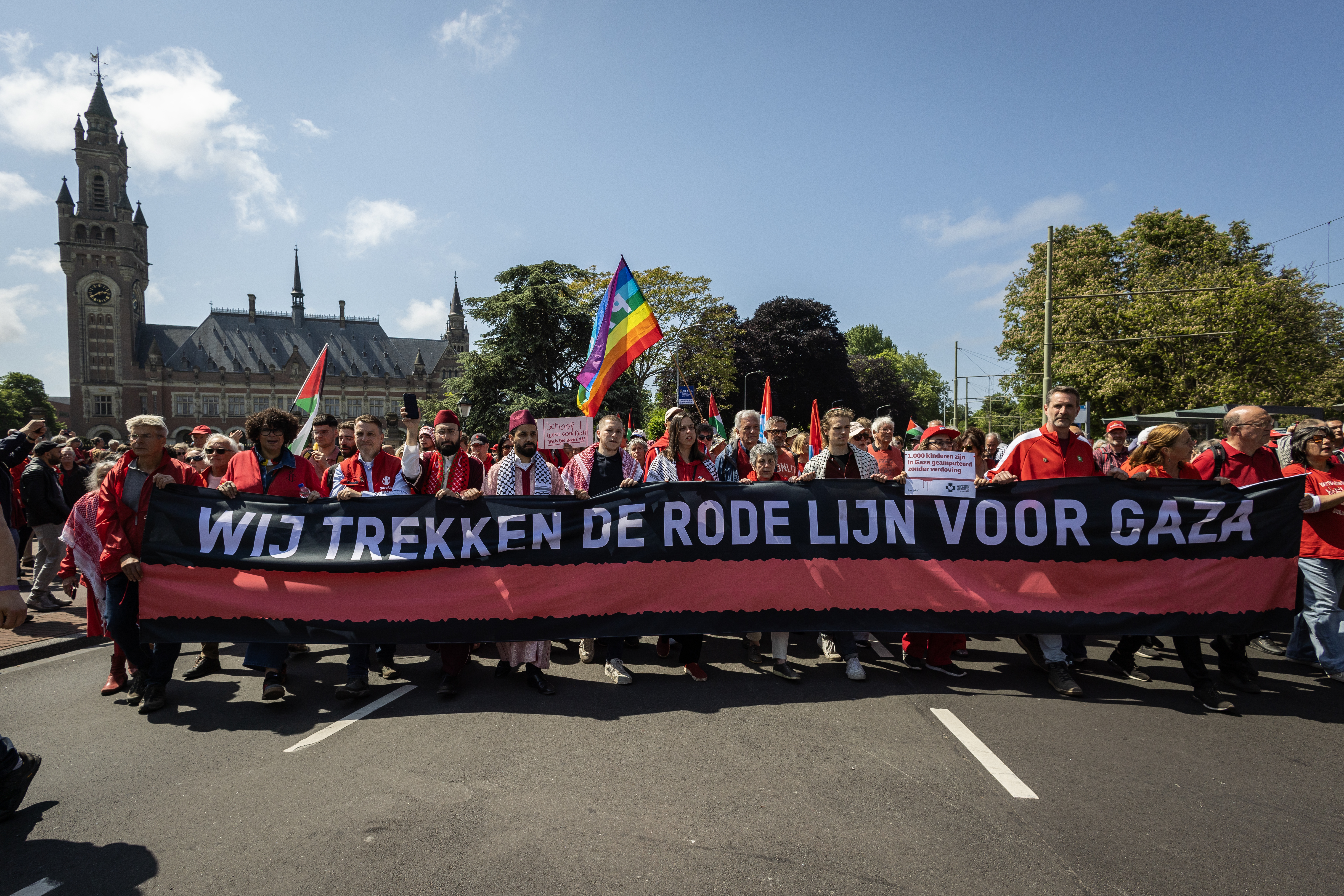 Grootschalig protest in Den Haag tegen Israëlisch geweld in Gaza