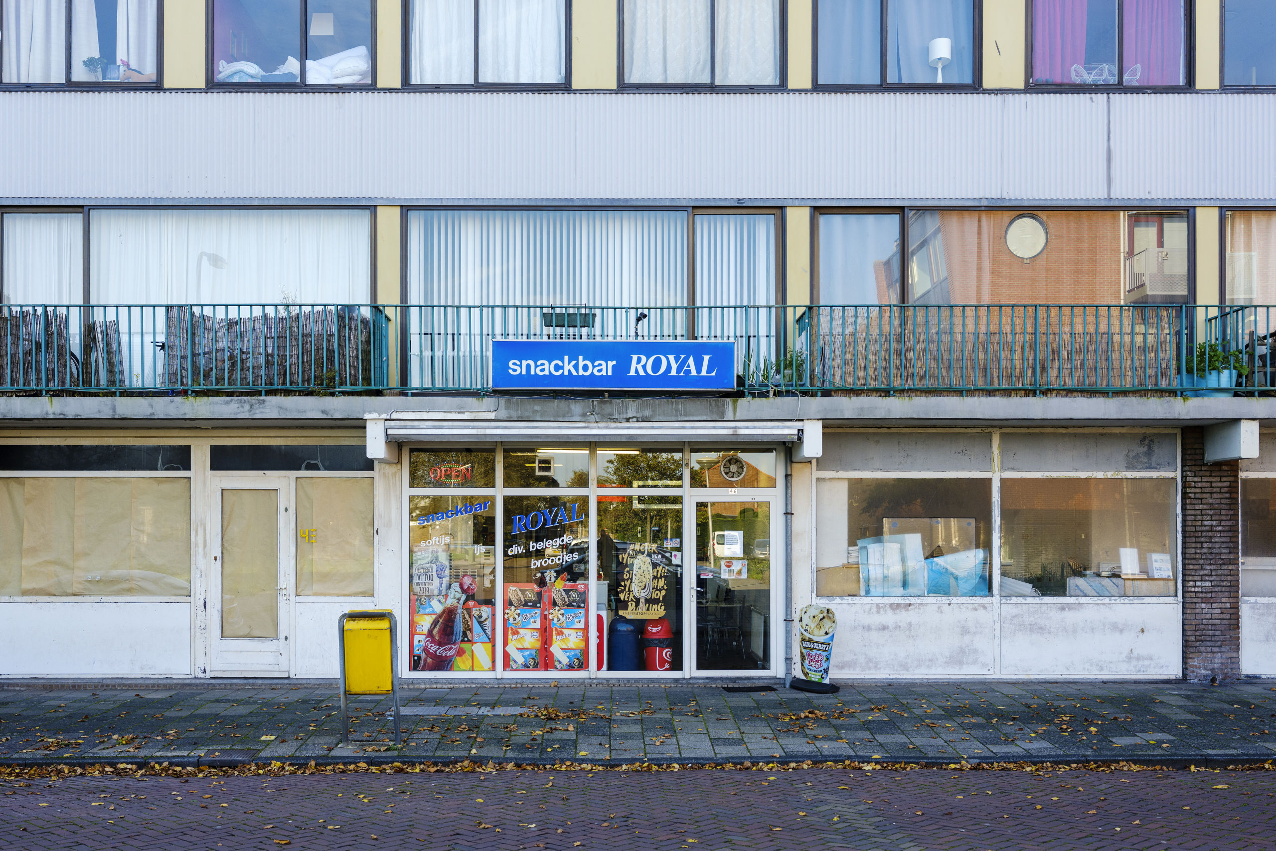 Ook de dag na de zevende overval is snackbar Royal gewoon weer open