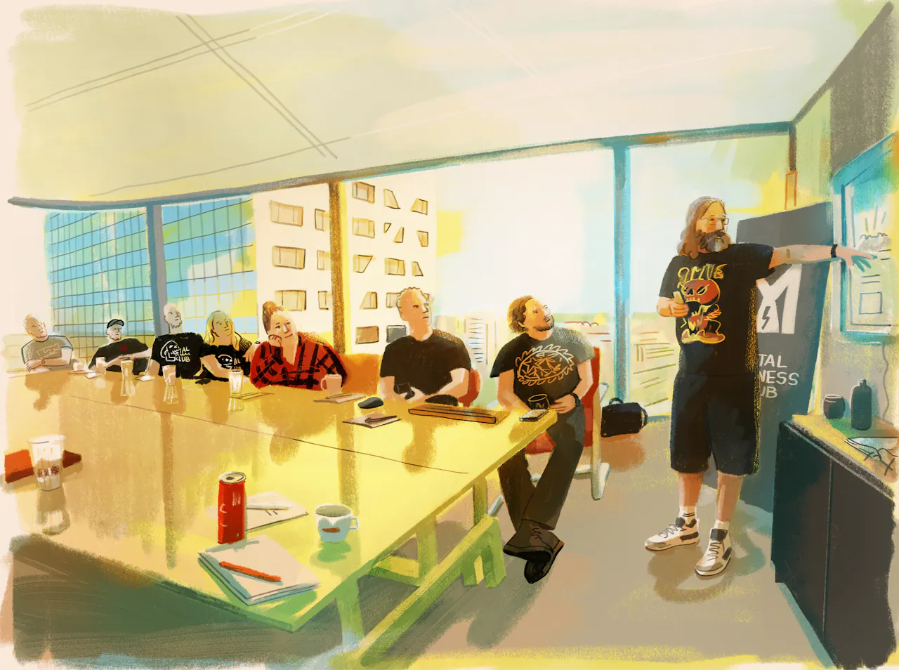 Metalheads in the corner office