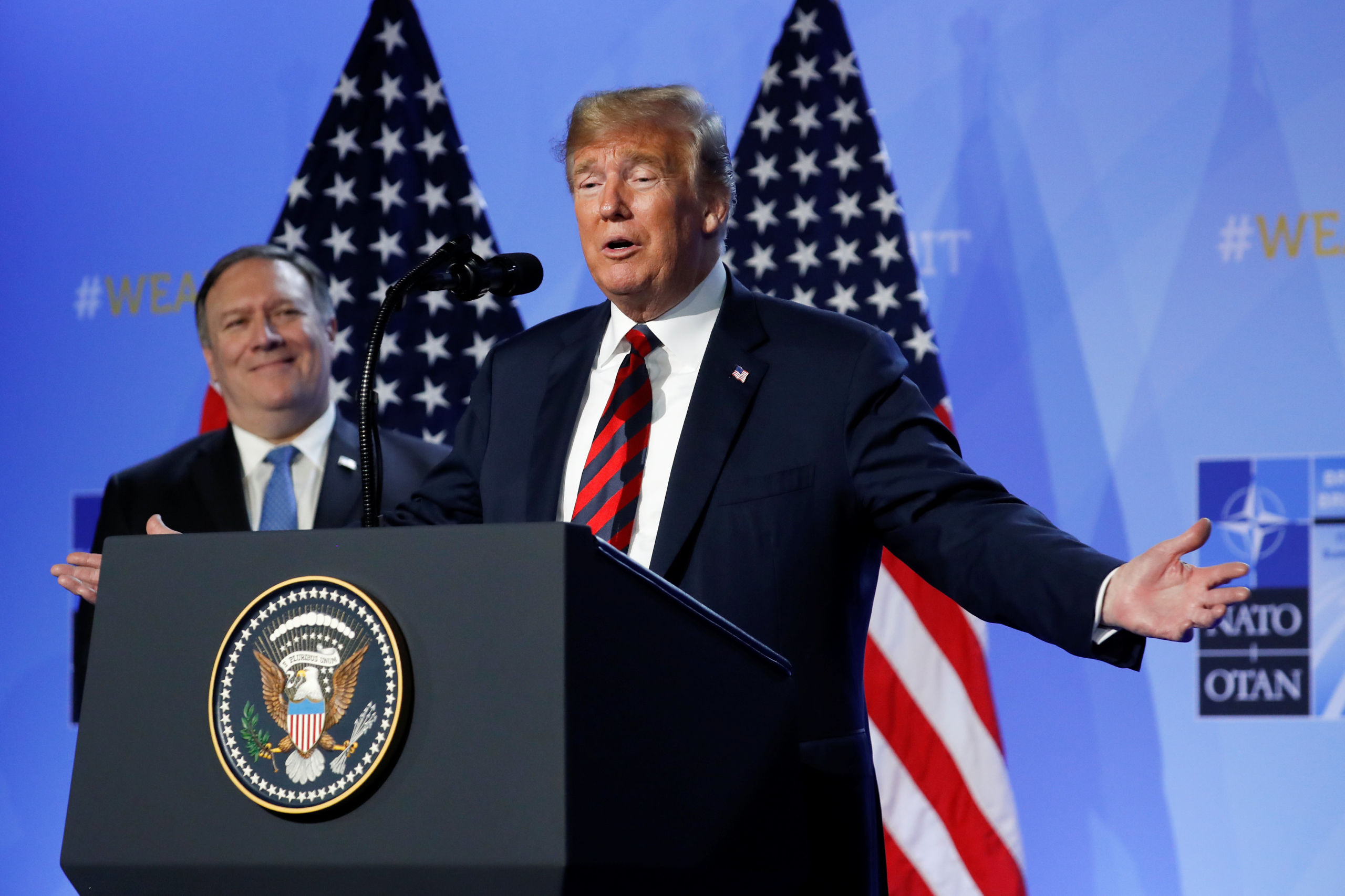 Navo-partners herbevestigen deal over defensie-uitgaven, Trump tevreden