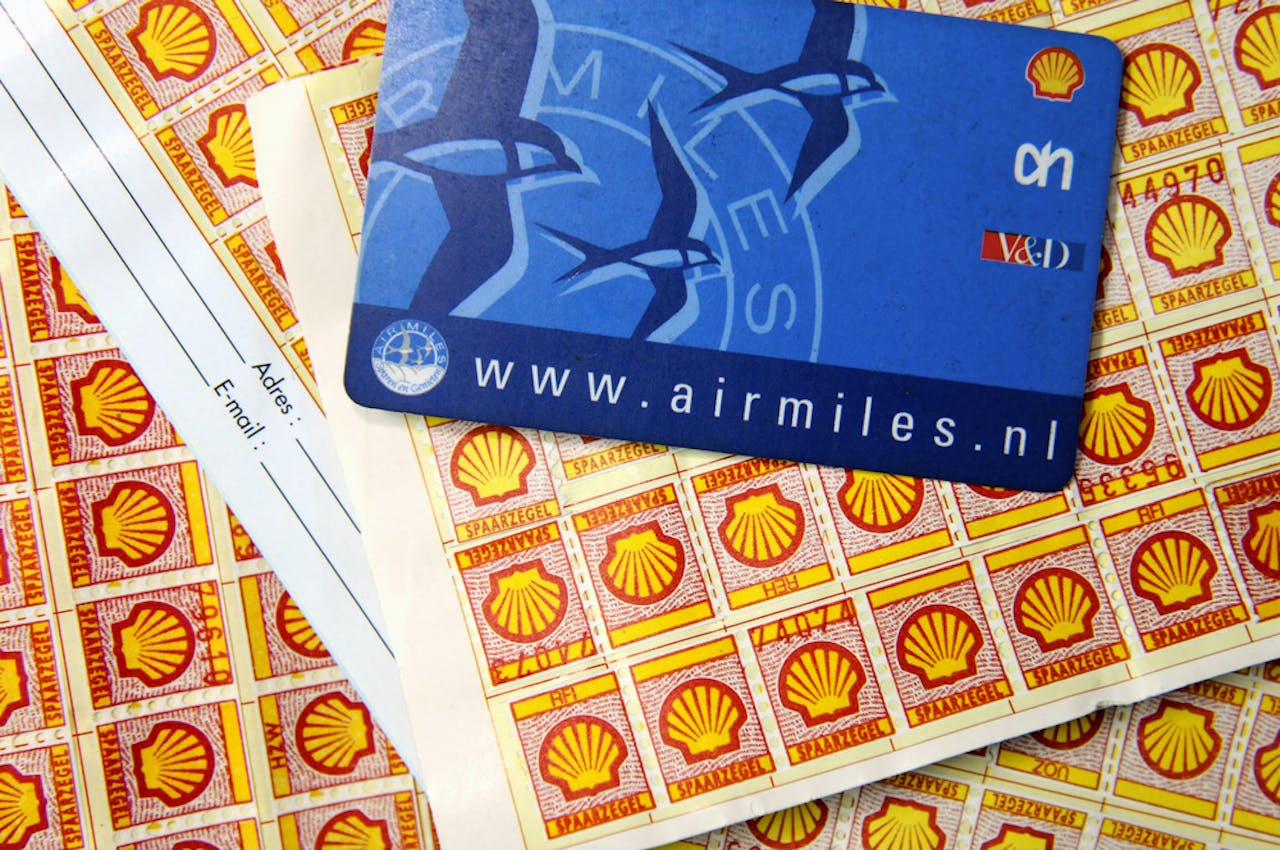 Spaarzegels Shell van de kaart