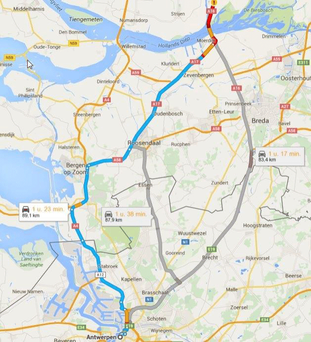 Meer vrachtwagens in Nederland door Belgische tol