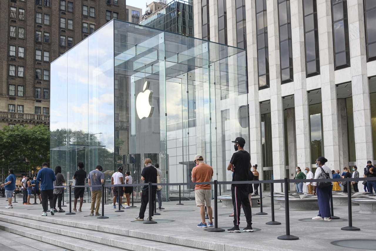 Apple als eerste techbedrijf meer dan $2000 mrd waard