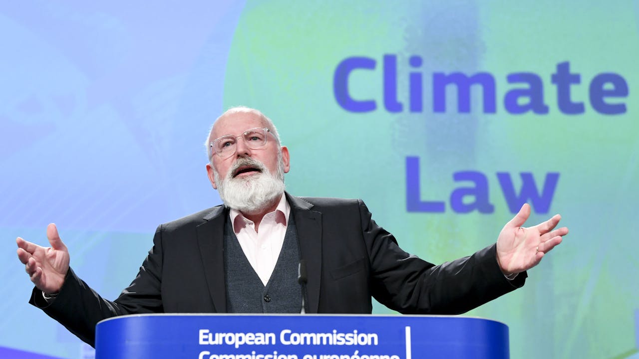 Timmermans snapt ophef over Europese klimaatwet niet Timmermans snapt ophef over Europese klimaatwet niet